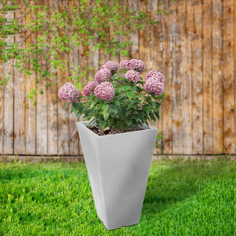 Doniczka donica kwadratowa ogrodowa zewnętrzna duża 45,5 cm - Bagażownia.pl