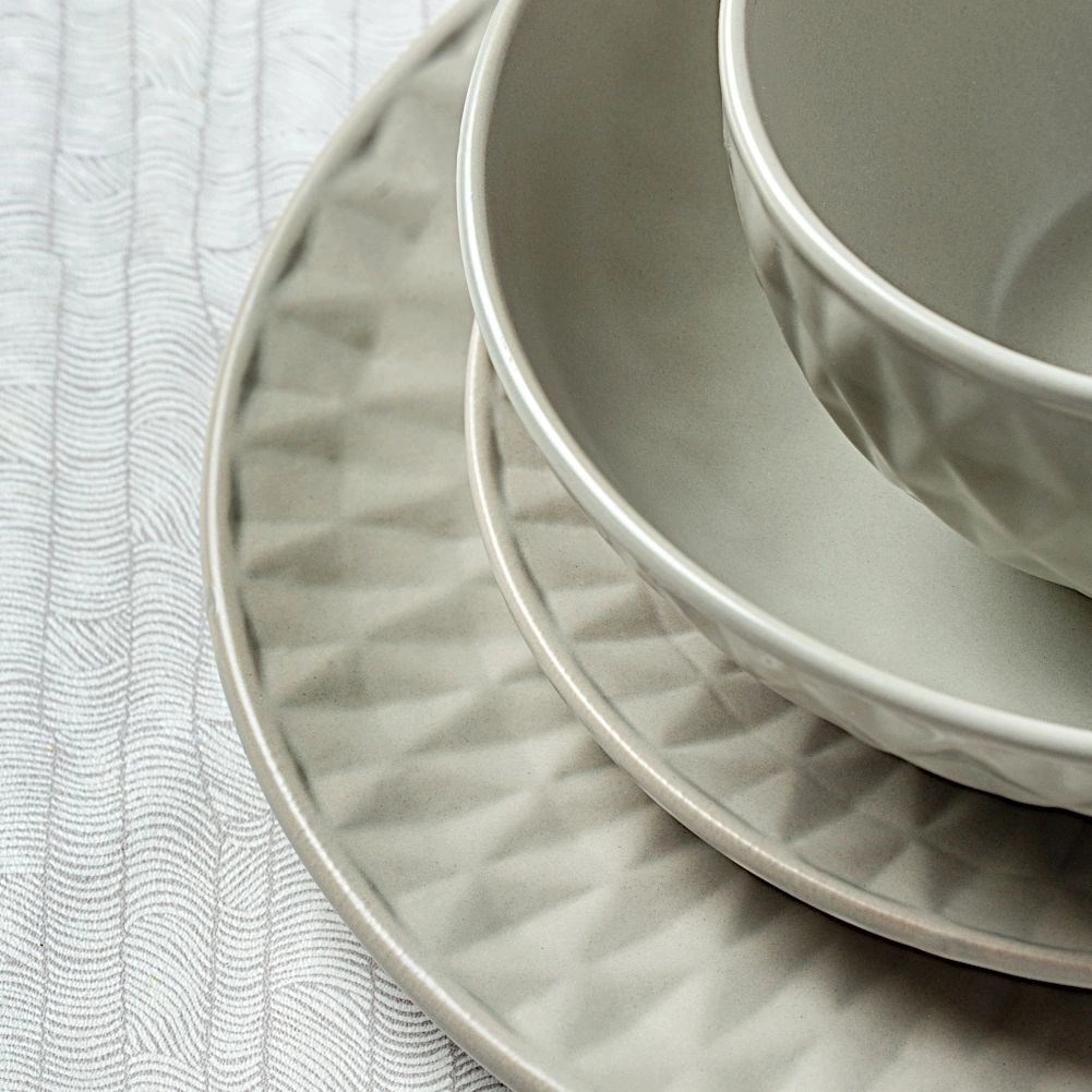 Talerz ceramiczny szary deserowy płytki SOHO CLASSIC 20 cm - Bagażownia.pl